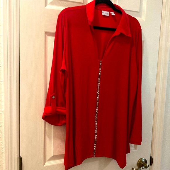 Kim Rogers | Tops | Kim Rogers Plus Bling Top | Poshmark
